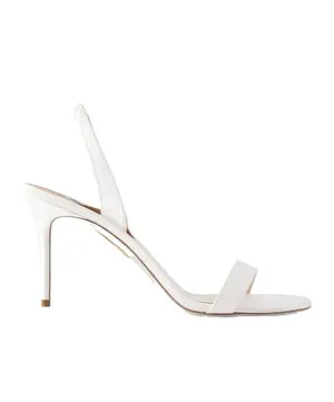 AQUAZZURA Satin Slingback Sandals