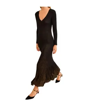 Ulla Johnson Zeda V Neck Midi Dress