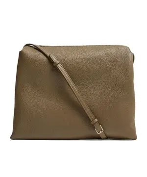 THE ROW The Row Nu Twin Crossbody Bag In Leather Green