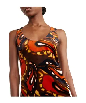 Dries Van Noten Printed Cotton-blend Velvet Maxi Dress
