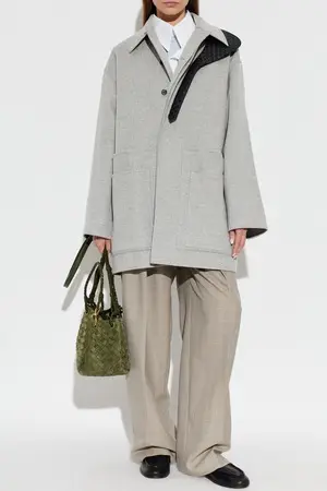 Bottega Veneta Wool Coat With Pockets