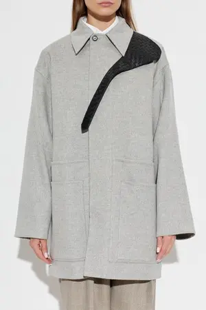Bottega Veneta Wool Coat With Pockets