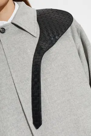 Bottega Veneta Wool Coat With Pockets