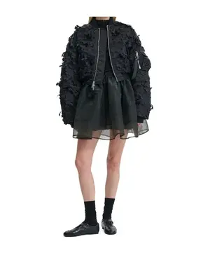 Cecilie Bahnsen Alpha Cb Ma-1 Floral-appliqué Bomber Jacket