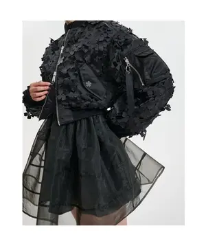 Cecilie Bahnsen Alpha Cb Ma-1 Floral-appliqué Bomber Jacket