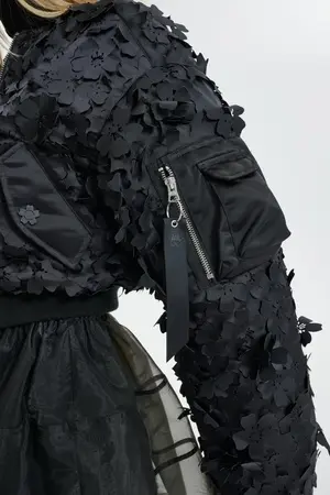 Cecilie Bahnsen Alpha Cb Ma-1 Floral-appliqué Bomber Jacket