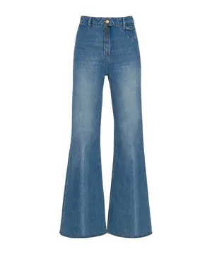 Ulla Johnson High-waisted Wide-leg Flare Jeans