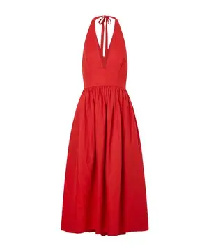 Staud Grazia Pleated Dress