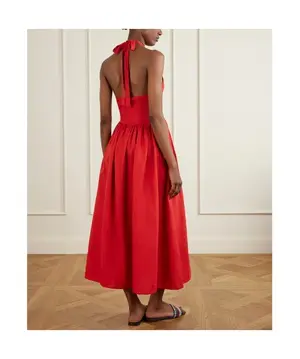 Staud Grazia Pleated Dress