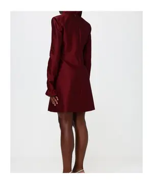 Alberta Ferretti Long-sleeved Dress With Ruffle Detailing
