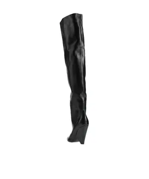 Saint Laurent Over The Knee Pointed Toe High Heel Boots
