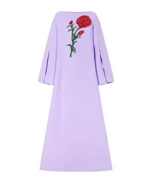 Carolina Herrera Embellished Jersey Gown