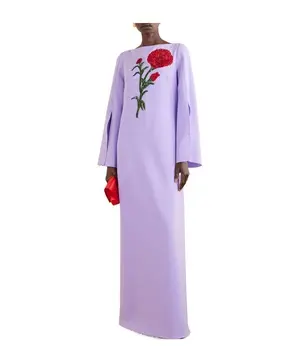Carolina Herrera Embellished Jersey Gown