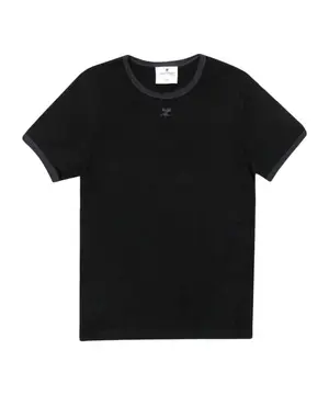 COURREGES Short-sleeved Crewneck T-shirt With Logo