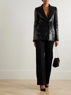 Carolina Herrera Sequined Tulle Blazer