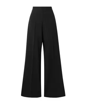 Carolina Herrera Diane Wool Blend Wide-leg Pants - Black