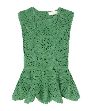 Ulla Johnson Crochet-knit Cotton Top
