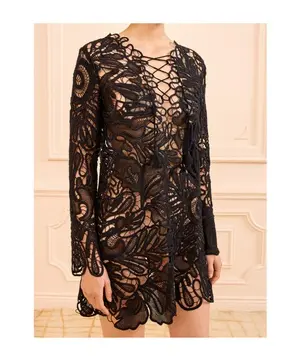 Ulla Johnson Dita Corded Lace Mini Dress