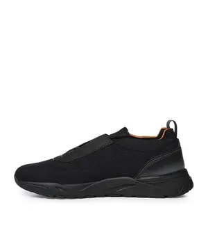 Santoni Mesh Panel Slip-on Sneakers