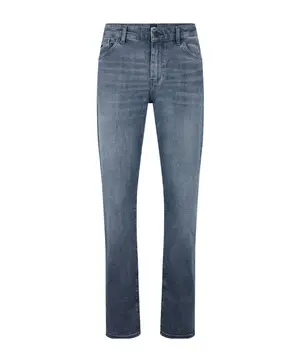 Hugo Boss Washed Straightleg Jeans - Grey