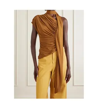 Christopher Esber Vienna Draped Jersey Blouse
