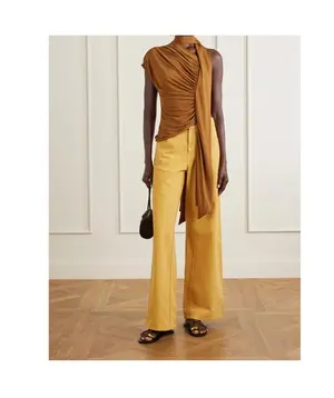 Christopher Esber Vienna Draped Jersey Blouse