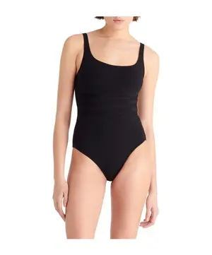 ERES Solid Color One-piece Swimsuit