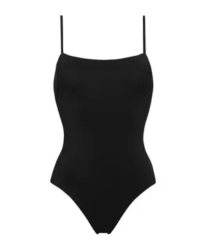 ERES Solid Color One-piece Swimsuit - Black