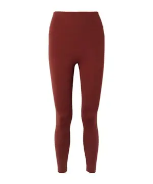 ERES Embroidered Stretch-jersey Leggings - Red