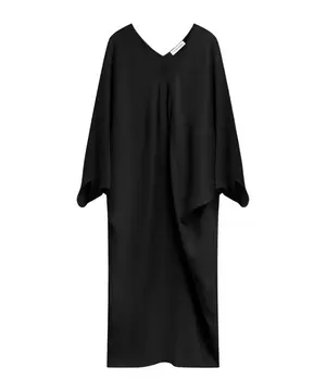 THE FRANKIE SHOP Maxi Dress With V-neck And Draped Detail