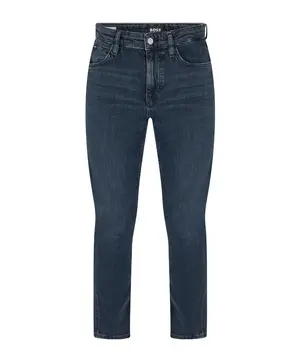 Hugo Boss Washed Cropped Jeans - Blue