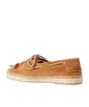 AQUAZZURA Embellished Suede Espadrille Loafers