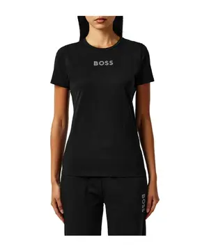 Hugo Boss Premium Cotton T-shirt With Logo Accent
