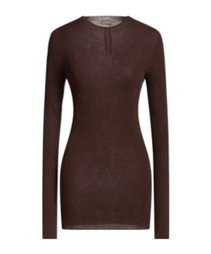 Rick Owens Wool Fine Knit Crewneck Long Sleeve Sweater