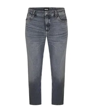 Hugo Boss Washed Cropped Jeans - Grey