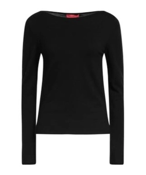 MAXCO. Lightweight Long-sleeve Knitted Sweater - Black