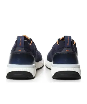 Santoni Mesh Panel Slip-on Sneakers