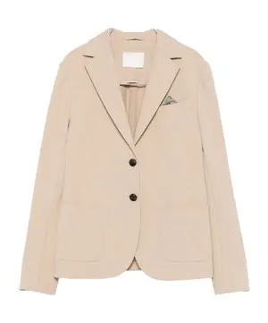 CIRCOLO 1901 Single-breasted Notched-lapels Jacket - Beige