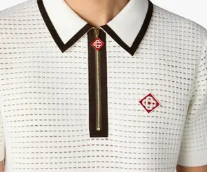 Casablanca Waffle Polo Shirt