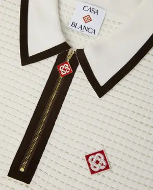Casablanca Waffle Polo Shirt
