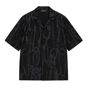 Gucci Equestrian Print Bowling Shirt