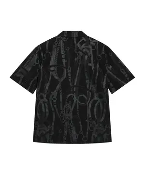 Gucci Equestrian Print Bowling Shirt