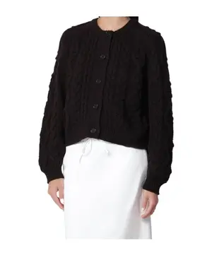 LISA YANG Cable-knit Cashmere Cardigan