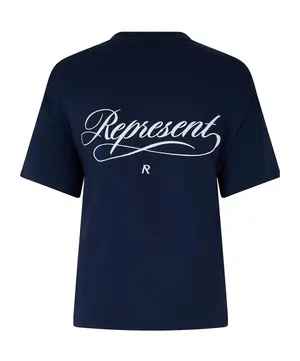 REPRESENT Script R Oversized T-shirt - Black