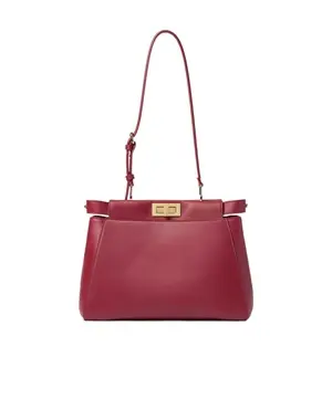 Fendi My Peekaboo Small Dark Leather Handbag