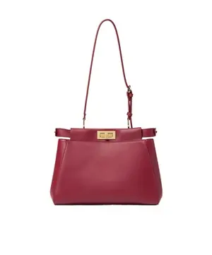 Fendi My Peekaboo Small Dark Leather Handbag