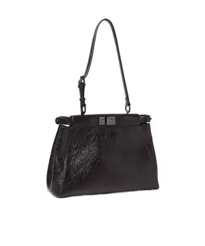 Fendi My Peekaboo Medium Crackled Leather Bag