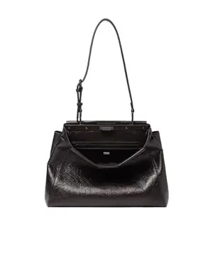 Fendi My Peekaboo Medium Crackled Leather Bag