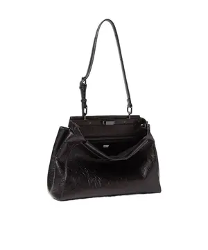 Fendi My Peekaboo Medium Crackled Leather Bag