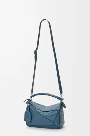 Loewe Petit Sac Featherlight Puzzle En Cuir D'autruche